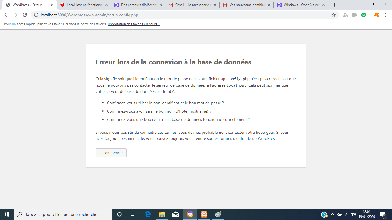 Problème de connexion au localhost via XAMPP - Xampp par jonathanPrudhomme - page 1 - OpenClassrooms